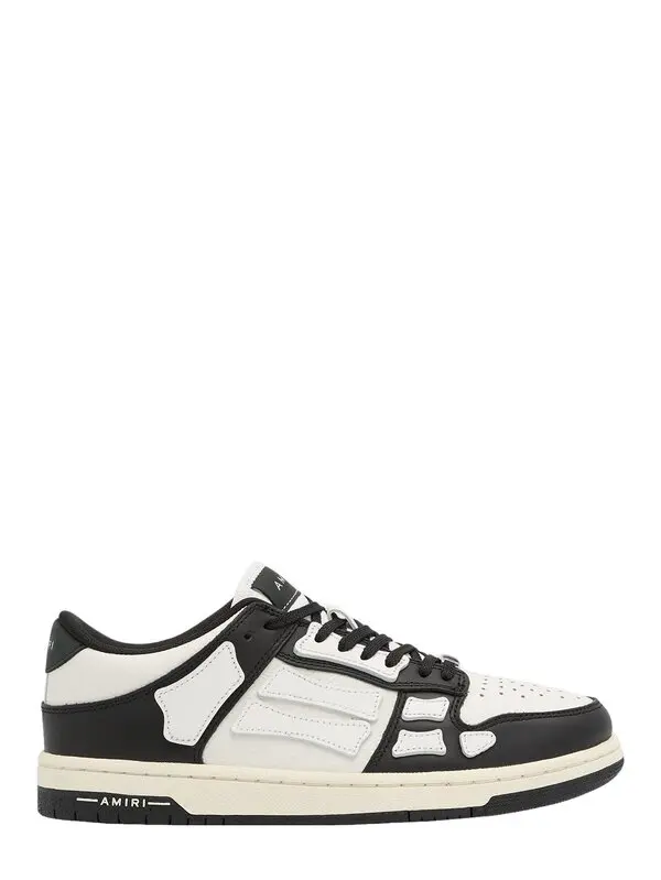 Amiri Skel Bicolor Low-top Sneakers - Black  White