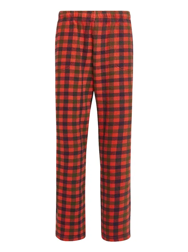 ERL Checked Cotton Straight Pants - Multicoloured