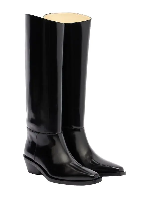 Proenza Schouler Bronco Leather Knee-high Boots - Black