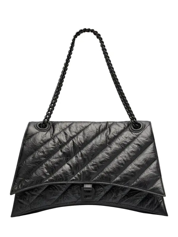 Balenciaga Crush Large Chain Bag - 1000 Black
