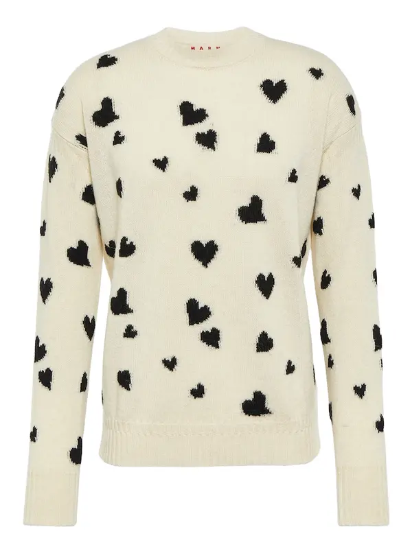 Marni Wool And Alpaca Sweater - White