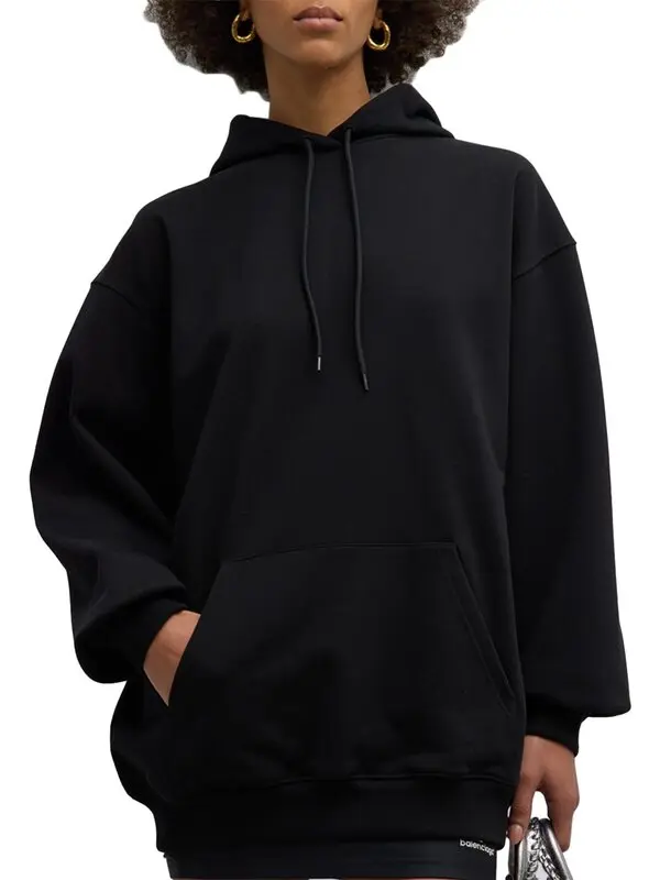 Balenciaga Logo Hoodie - 1000 Black