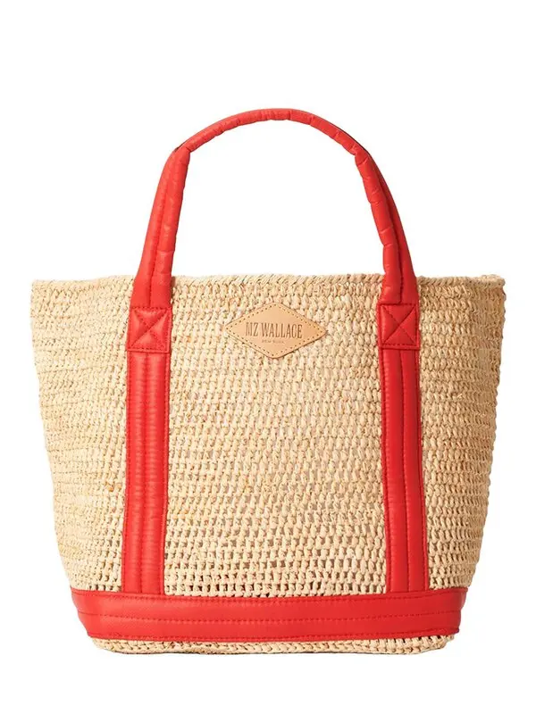 Mz Wallace Small Raffia Beach Tote Bag - Multi