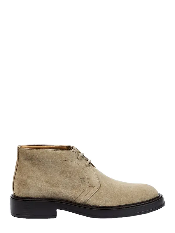TOD'S Suede Desert Boots - Beige
