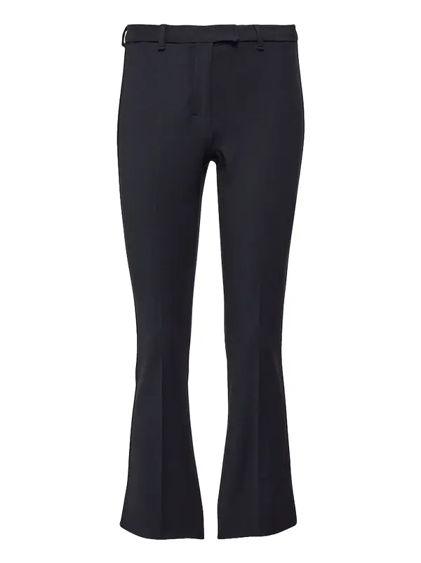 Max Mara Umanita Cotton-blend Trousers - Black