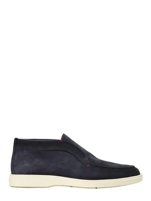 Santoni Suede Chukka Boots - Blue 1