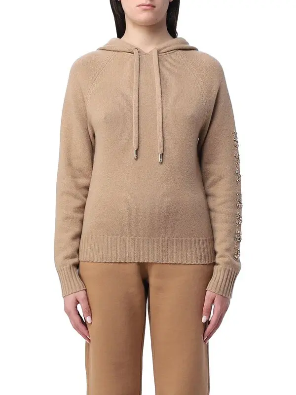 Max Mara Wool And Cashmere Blend Sweatshirt - Camel