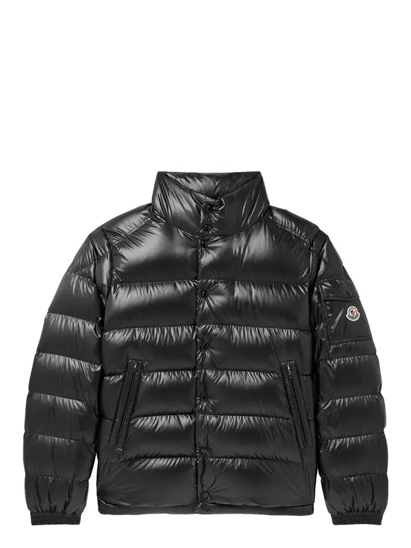 Moncler Lule Logo-appliquéd Quilted Shell Down Jacket - Black