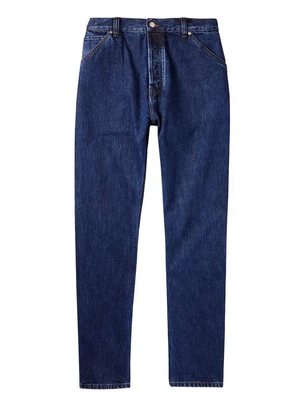 DRAKE'S Straight-leg Selvedge Denim Jeans - Blue