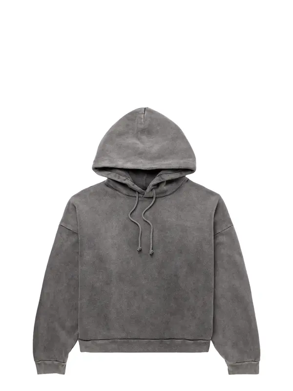 Acne Studios Fester H Cotton-jersey Hoodie - Gray