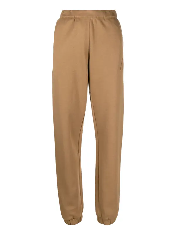Attico Embroidered Logo Tapered Track Pants - Brown