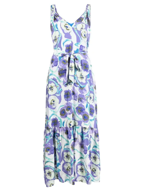 Diane Von Furstenberg Jodie Floral-print Midi Dress - White