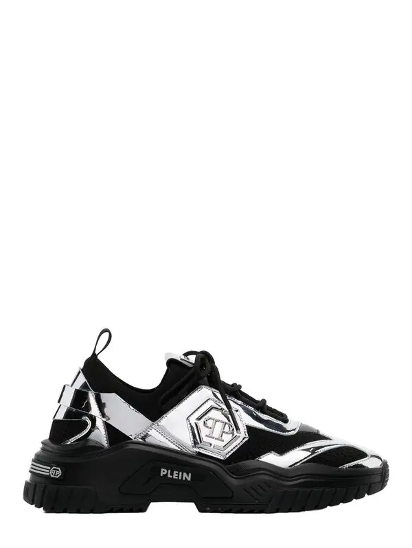 Philipp Plein Metallic Effect Low-top Sneakers - Black