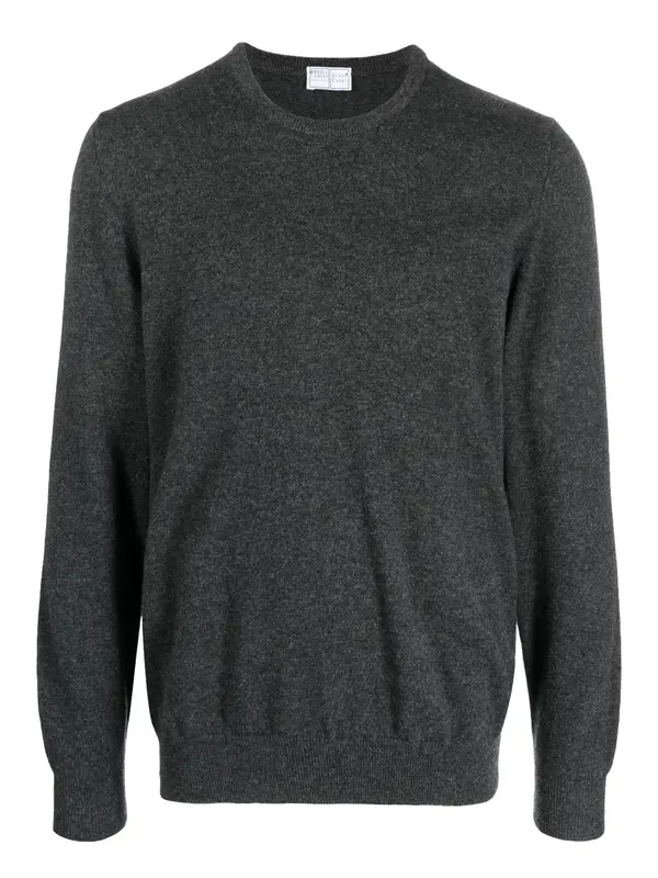 Fedeli Crew-neck Cashmere Jumper - Grey