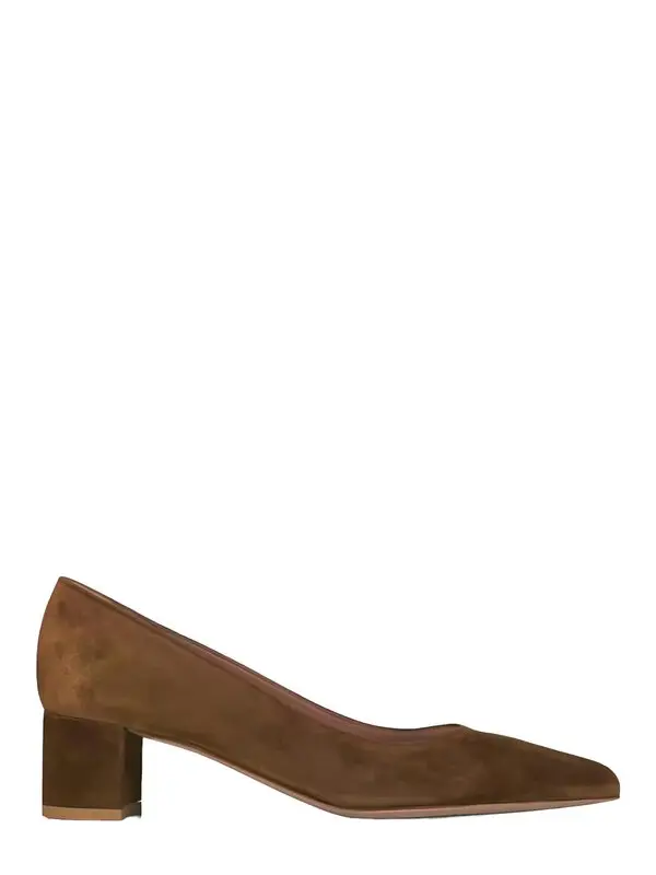 GIANVITO ROSSI Piper Suede Pumps - Brown