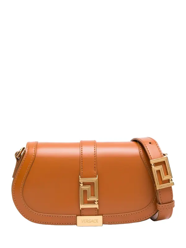 Versace Mini Greca Goddess Shoulder Bag - Brown