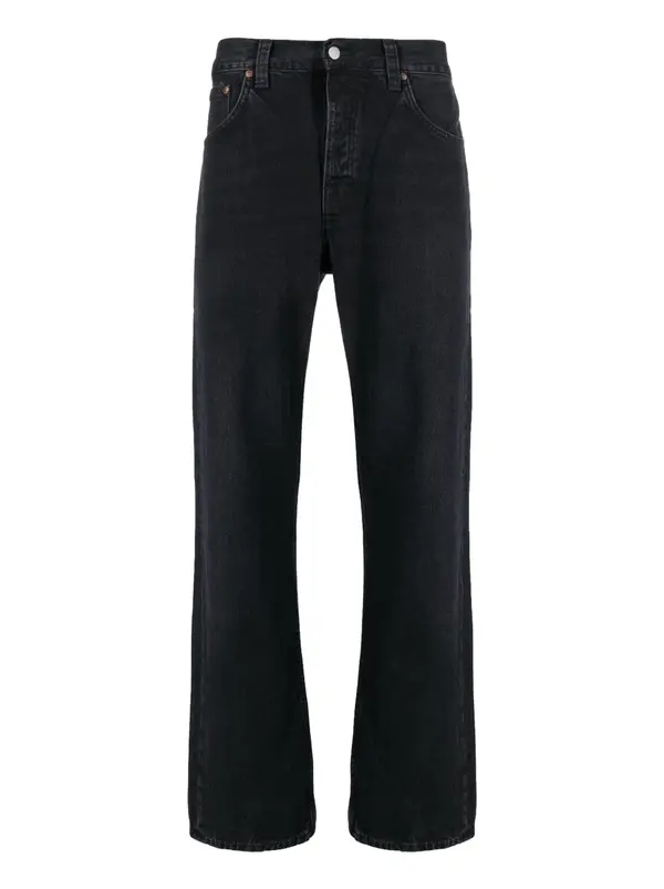 Nudie Jeans Rad Rufus Straight-leg Jeans - Black