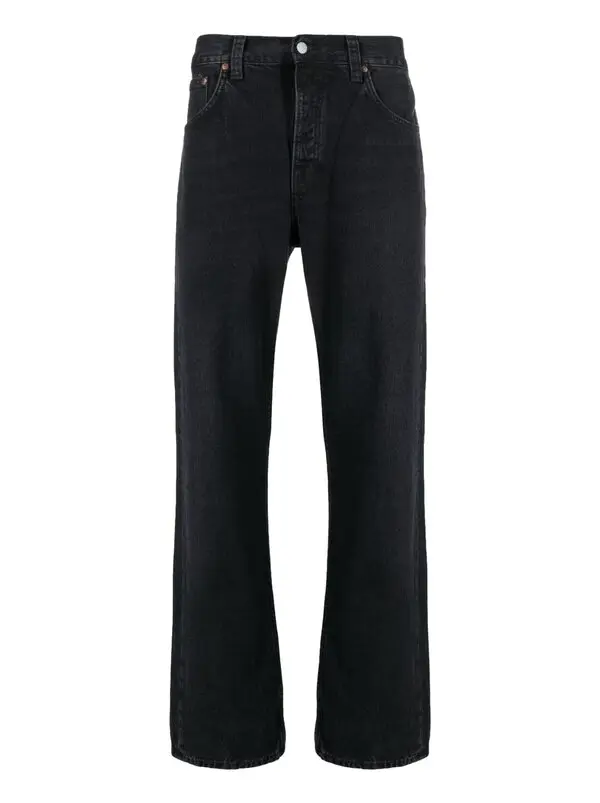 Nudie Jeans Rad Rufus Straight-leg Jeans - Black