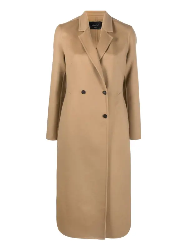 Fabiana Filippi Double-breasted Virgin Wool-cashmere Blend Coat - Brown
