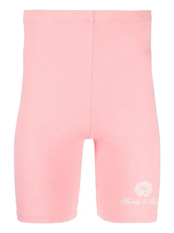 SPORTY & RICH Logo Cycling Shorts - Pink