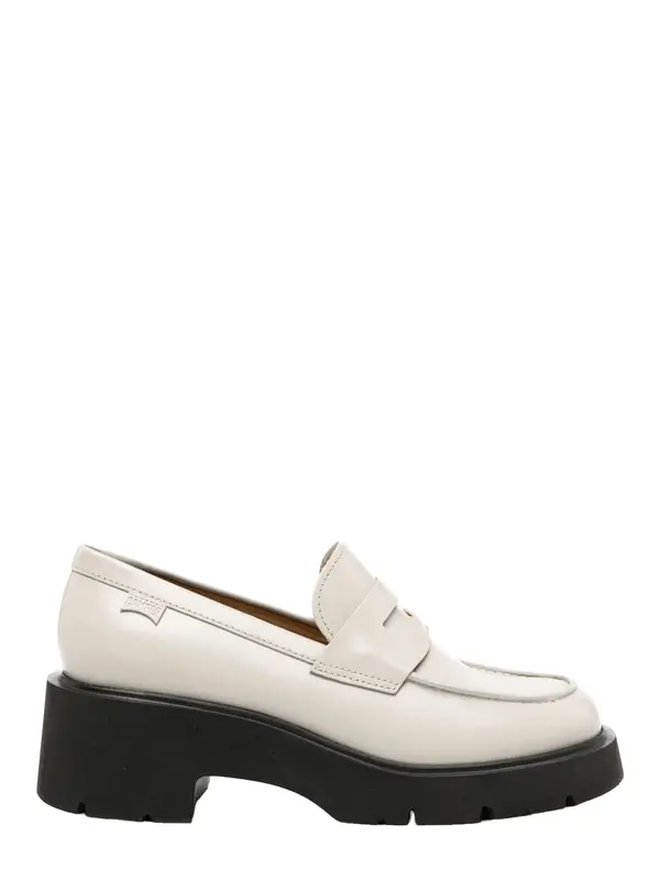 Camper Milah Block-heel Loafers - Neutrals