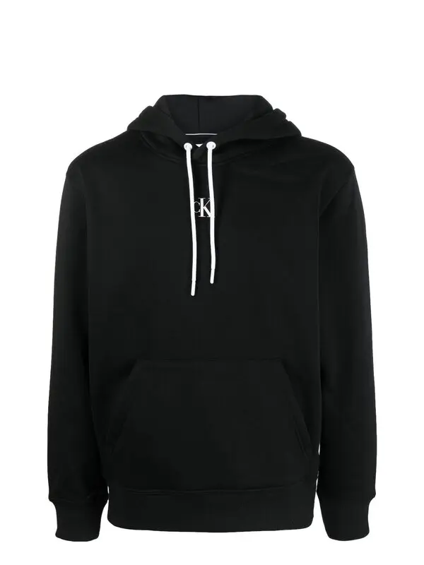 Calvin Klein Logo-print Hoodie - Black