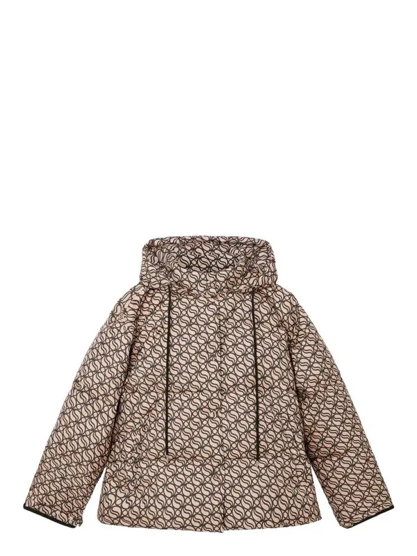 Stella McCartney S-wave Hooded Puffer Jacket - Brown