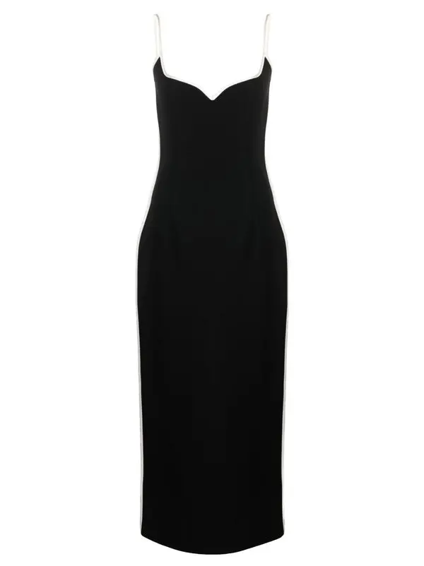 Paris Georgia Sweatheart-neck Maxi Dress - Black