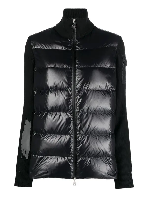 Moncler Panelled Padded Jacket - Black