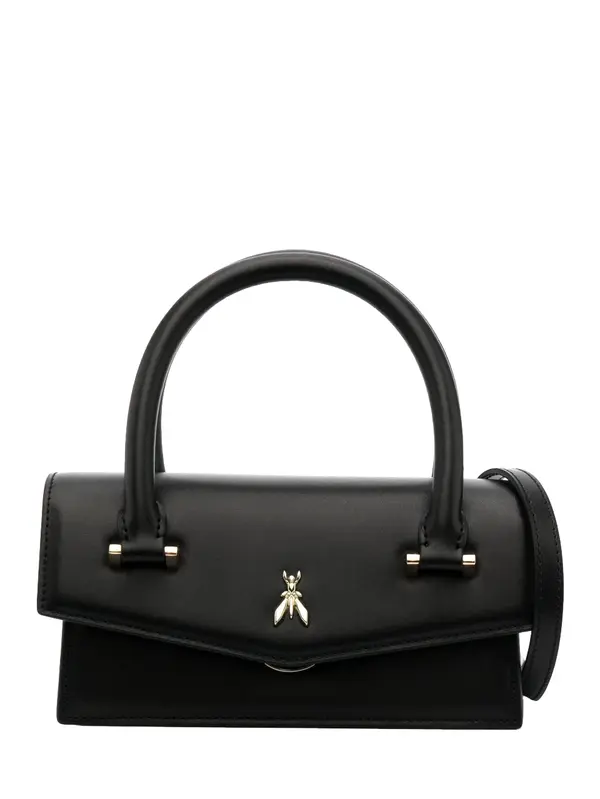Patrizia Pepe Fly Bamby Leather Bag - Black