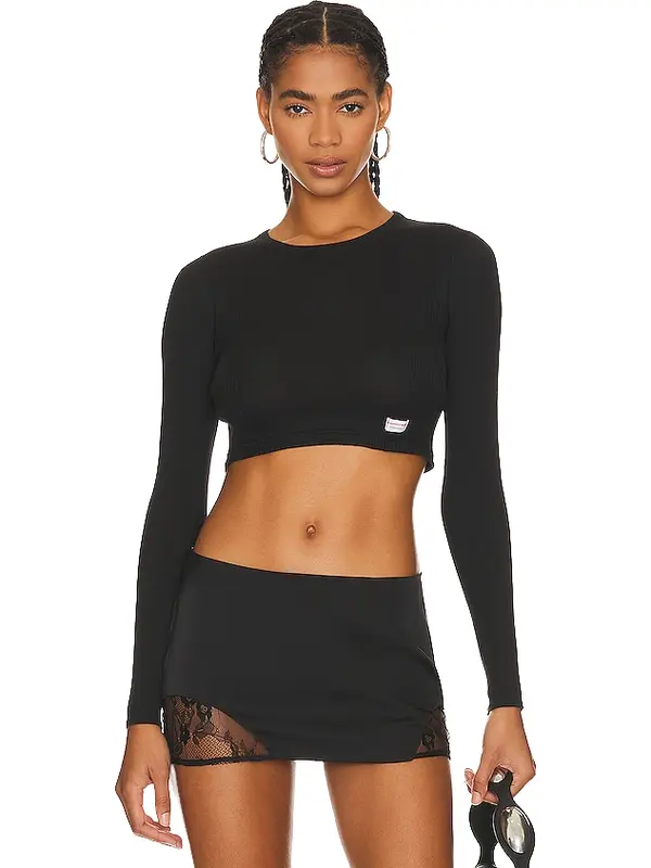 Alexander Wang Crew Neck Long Sleeve - Black