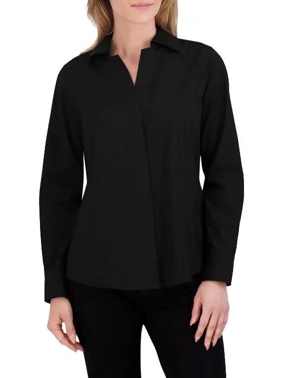 Foxcroft Taylor Stretch Shirt - Black