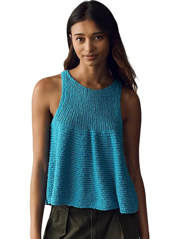 PILCRO Swing Sweater Tank Top - Vivid Blue