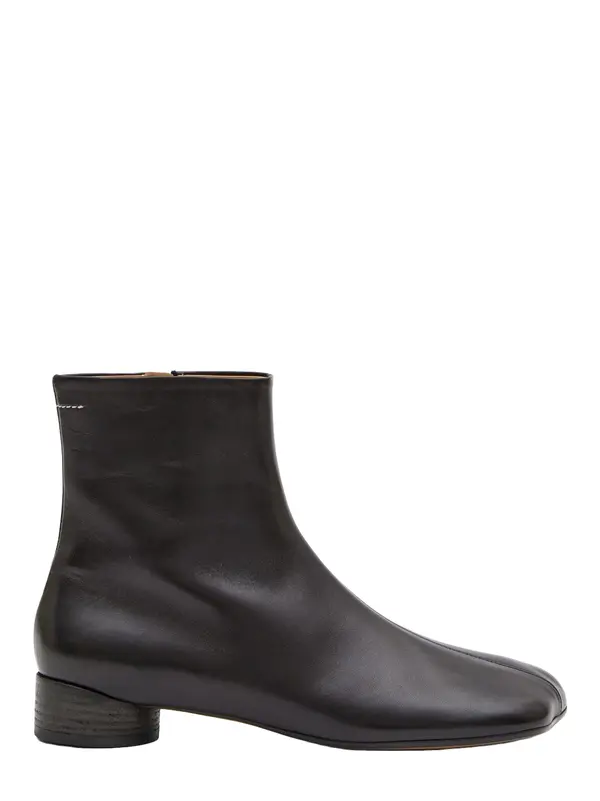 MAISON MARGIELA Anatomic 35mm Leather Ankle Boots - Black