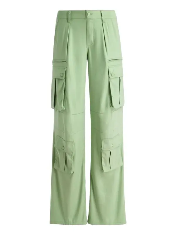 Alice + Olivia Joette Low-rise Cargo Trousers - Green