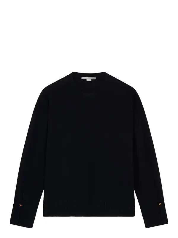 Stella McCartney Iconics Split-cuff Jumper - Black