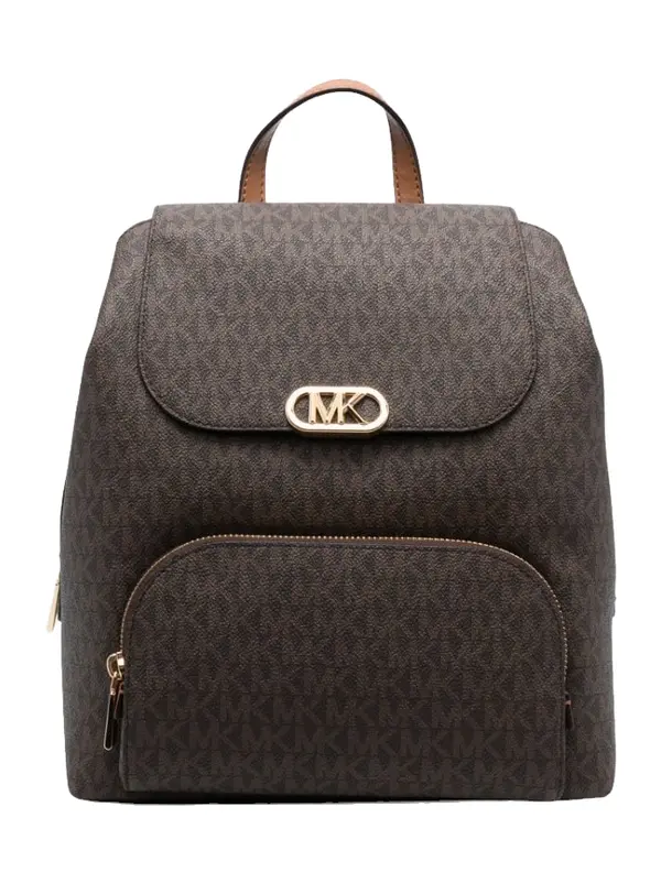 Michael Kors Monogram Backpack - Brown
