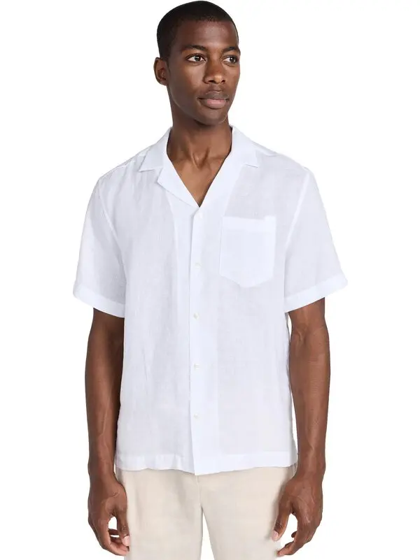 Frescobol Carioca Angelo Linen Shirt - White