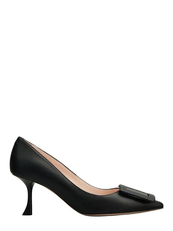 ROGER VIVIER Viv' In The City Leather Pumps - Black