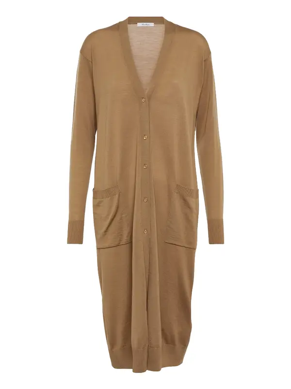 Max Mara Leale Wool Cardigan - Beige