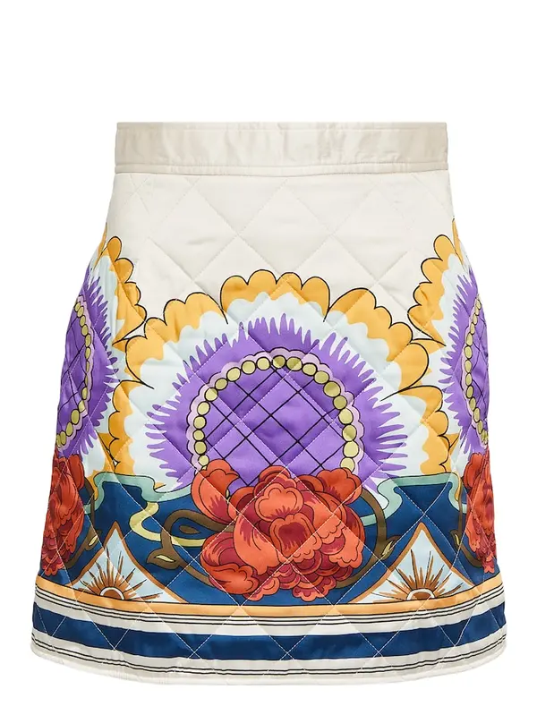 La DoubleJ Edie Printed Quilted Miniskirt - Multicoloured