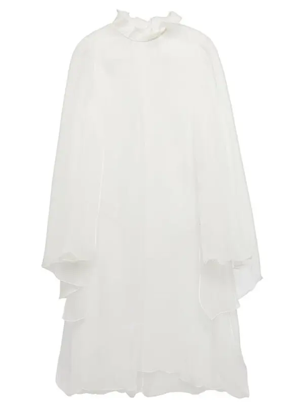 Max Mara Alma Ruffled Minidress - White