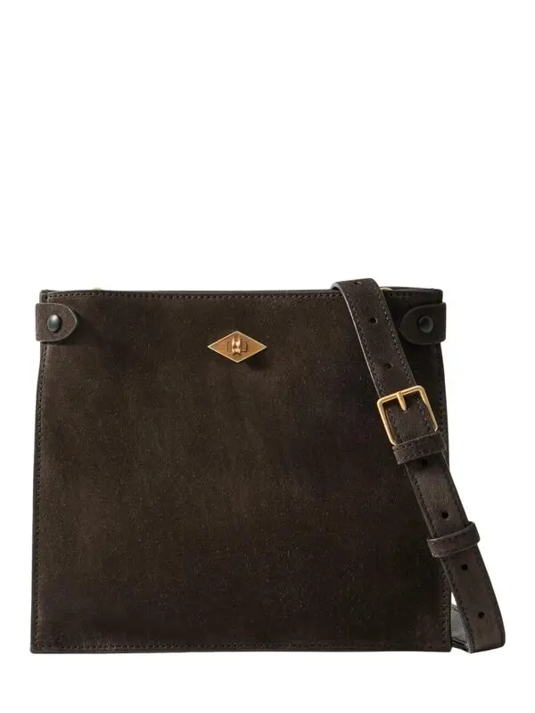 METIER Stowaway Suede Shoulder Bag - Brown
