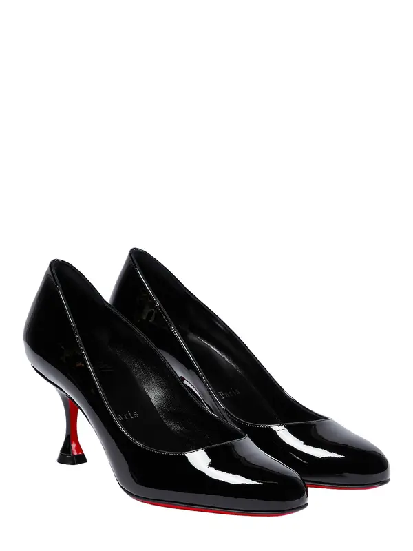 CHRISTIAN LOUBOUTIN Stella Patent Leather Pumps - Black