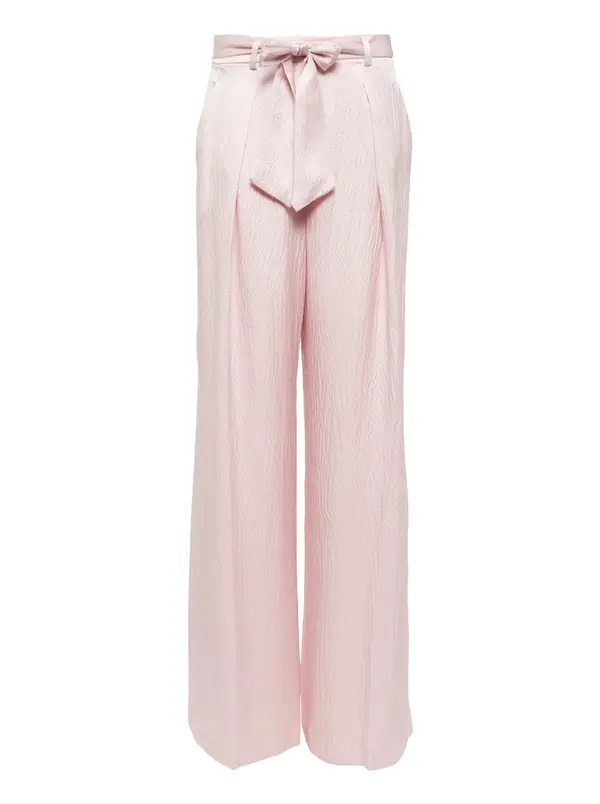 Gabriela Hearst High-rise Wide-leg Silk Pants - Pink