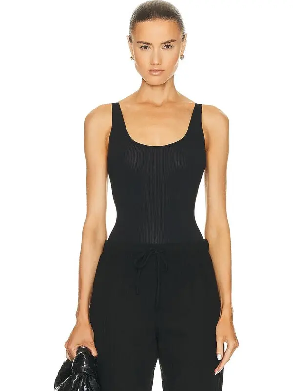 Wolford Beauty Cotton Bodysuit - Jet Black