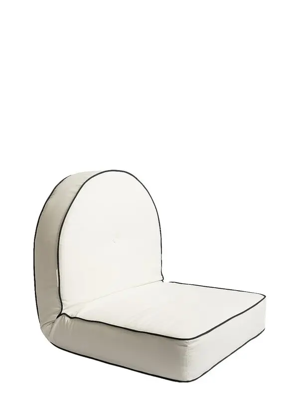 BUSINESS & PLEASURE Reclining Pillow Lounger - Antique White