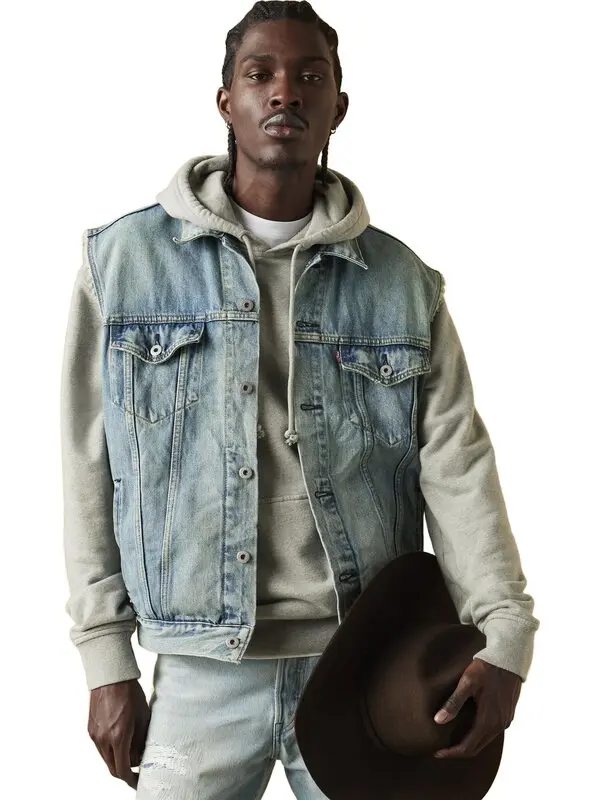 LEVI'S Relaxed Fit Trucker Vest - Kentucky Blue
