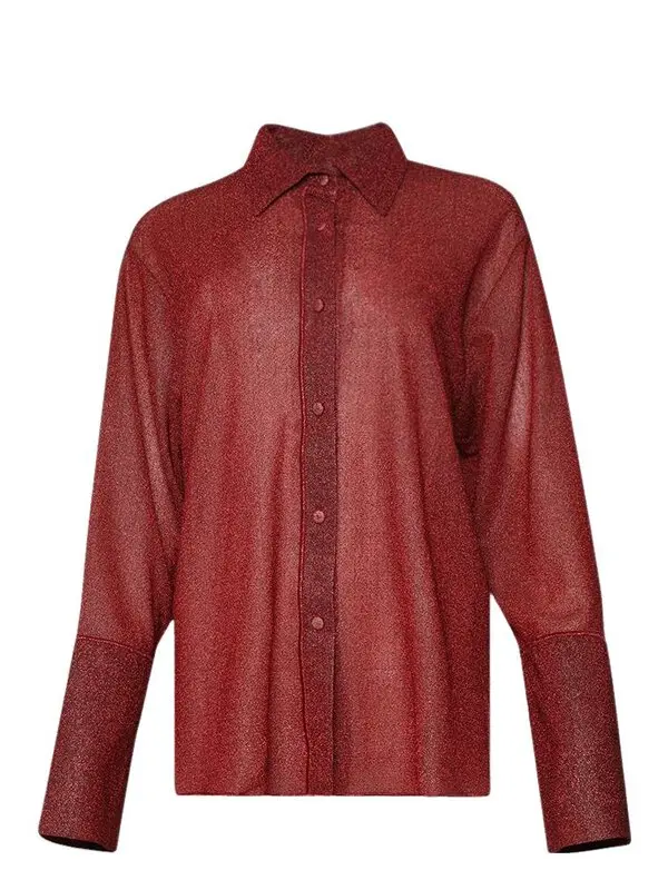 Oseree Lumiere Sleeves Shirt - Orange