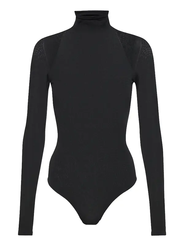 Alaïa Turtleneck Bodysuit - Black